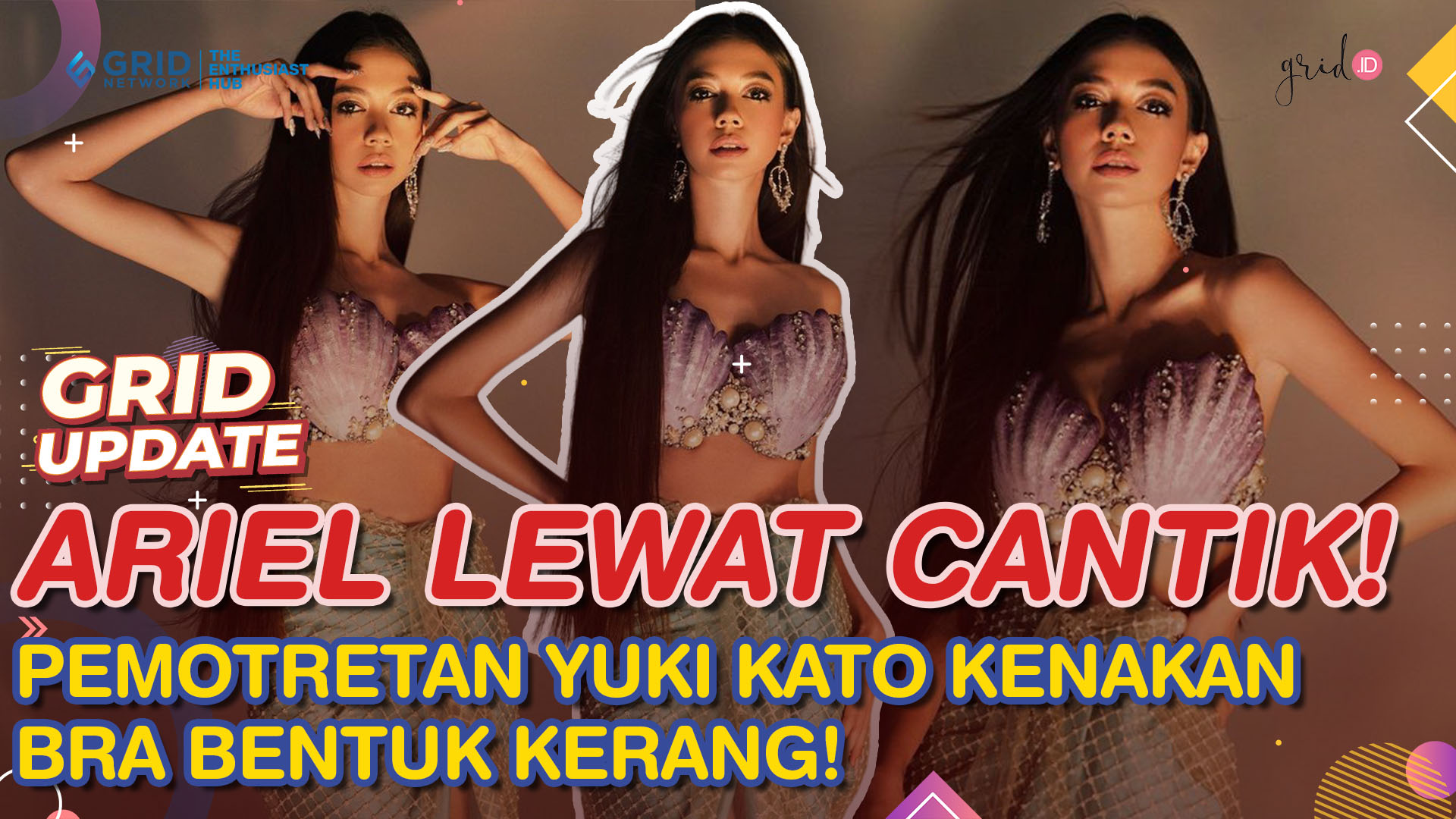 Video: Mermaid Ariel Lewat! Yuki Kato Pemotretan Bak Putri Duyung Kenakan Bra Bentuk Kerang!