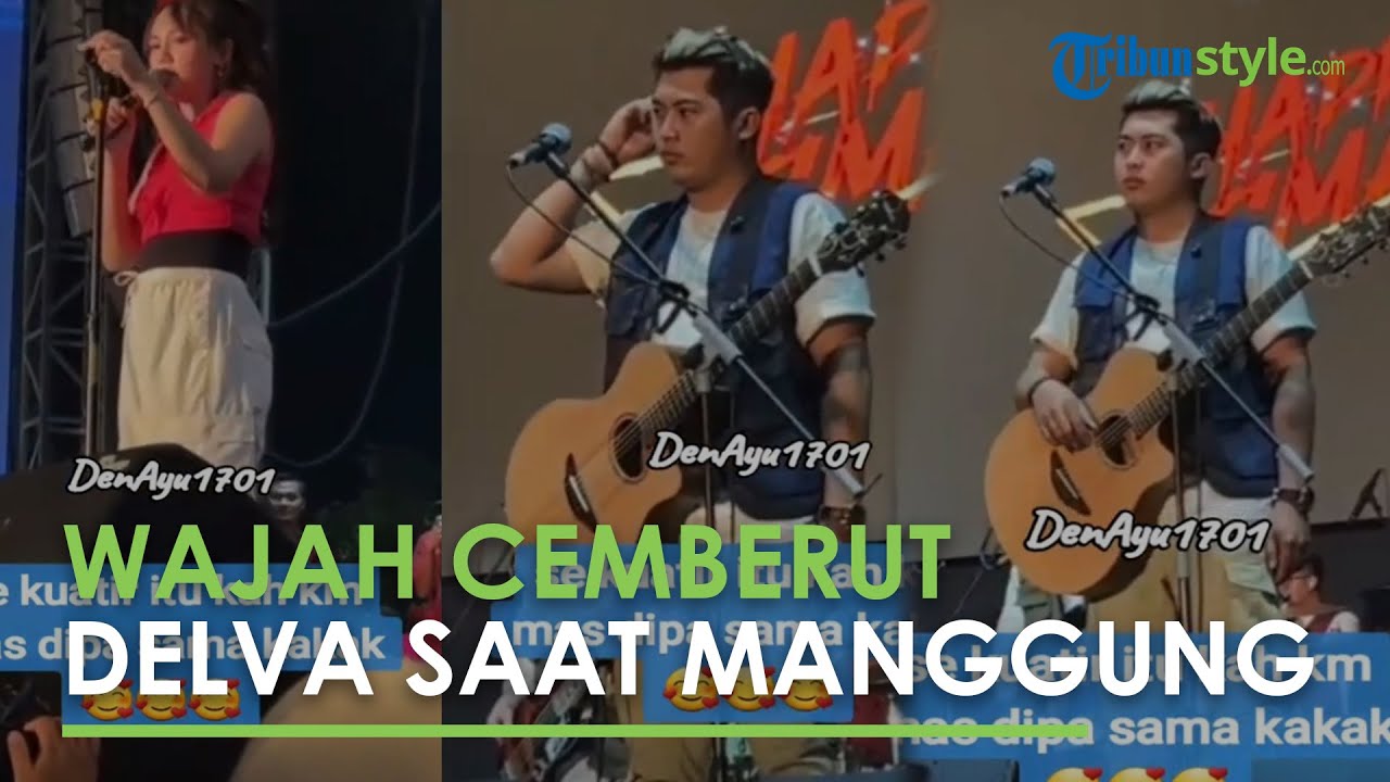 Video: Wajah Cemberut Delva Irawan saat di Panggung, Penonton Ramai ...