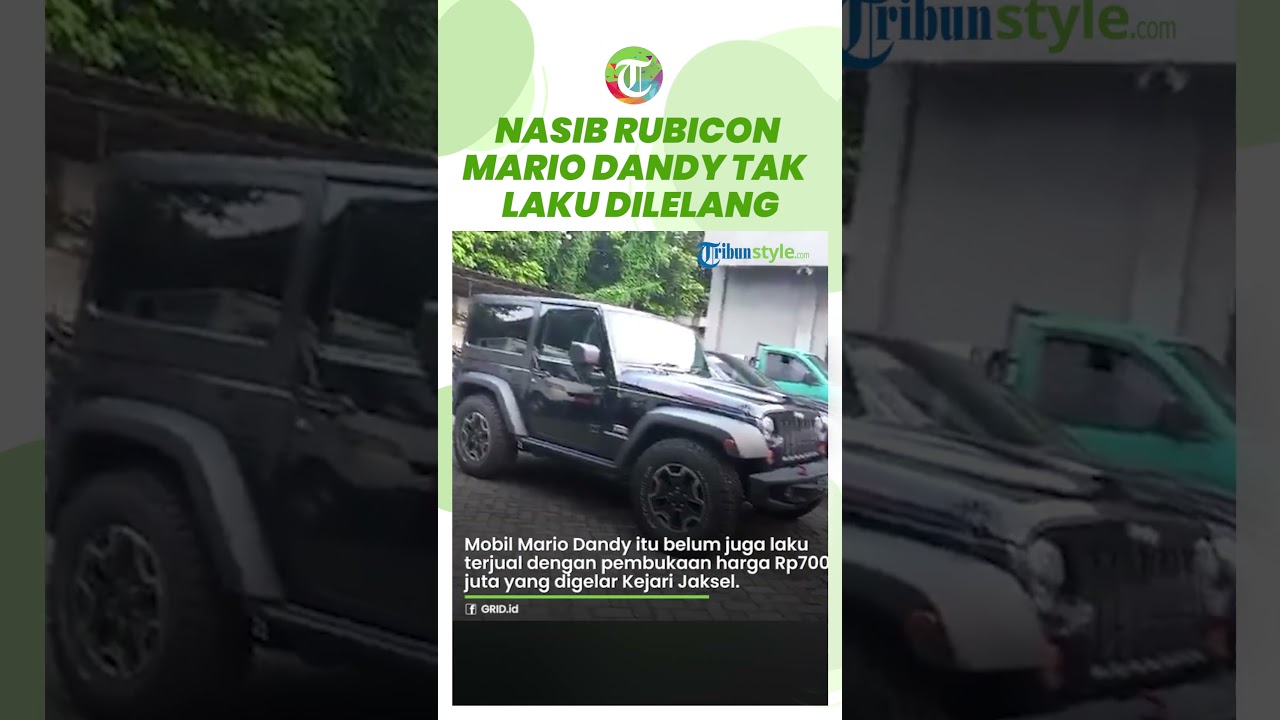 Video: Begini Penampakan Terbaru Rubicon Mario Dandy yang Dilelang ...