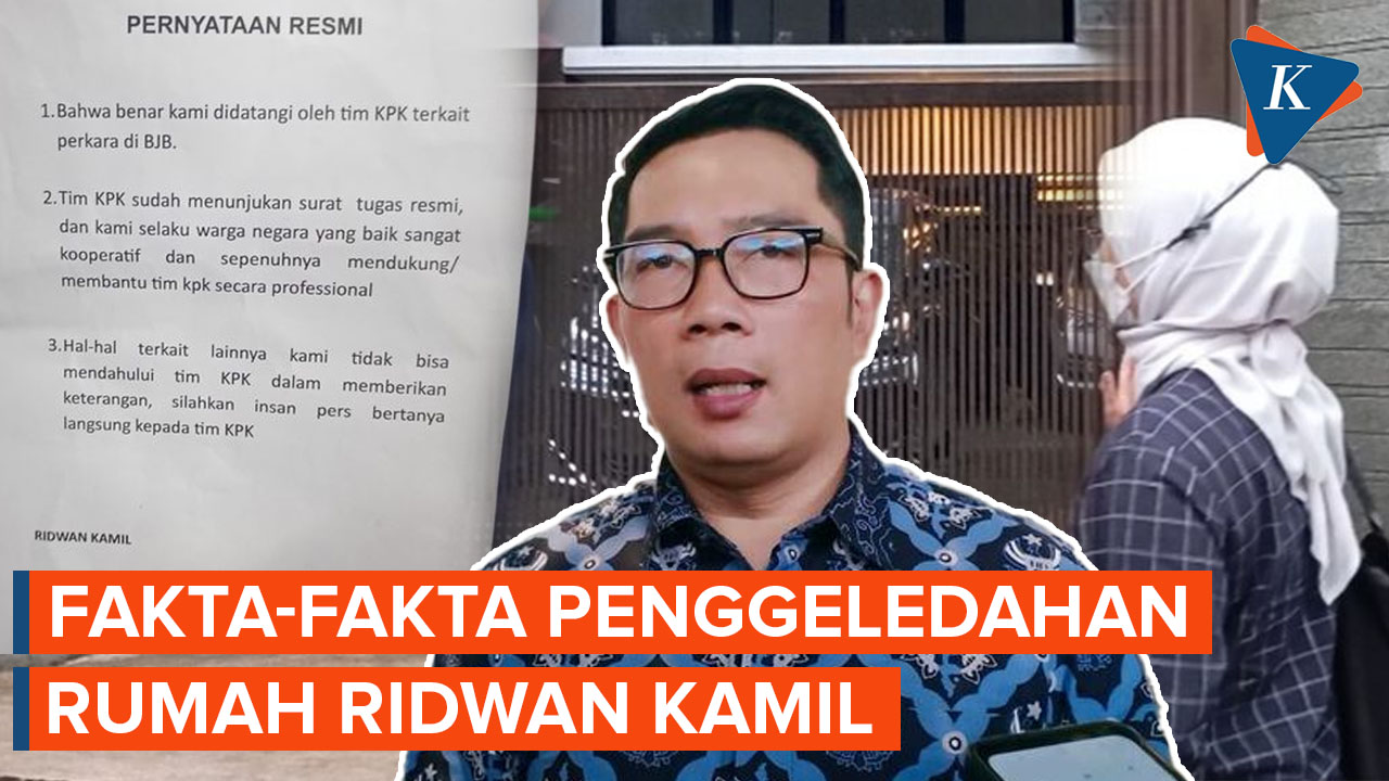 Fakta Rumah Ridwan Kamil Digeledah KPK terkait Kasus Korupsi Bank BJB
