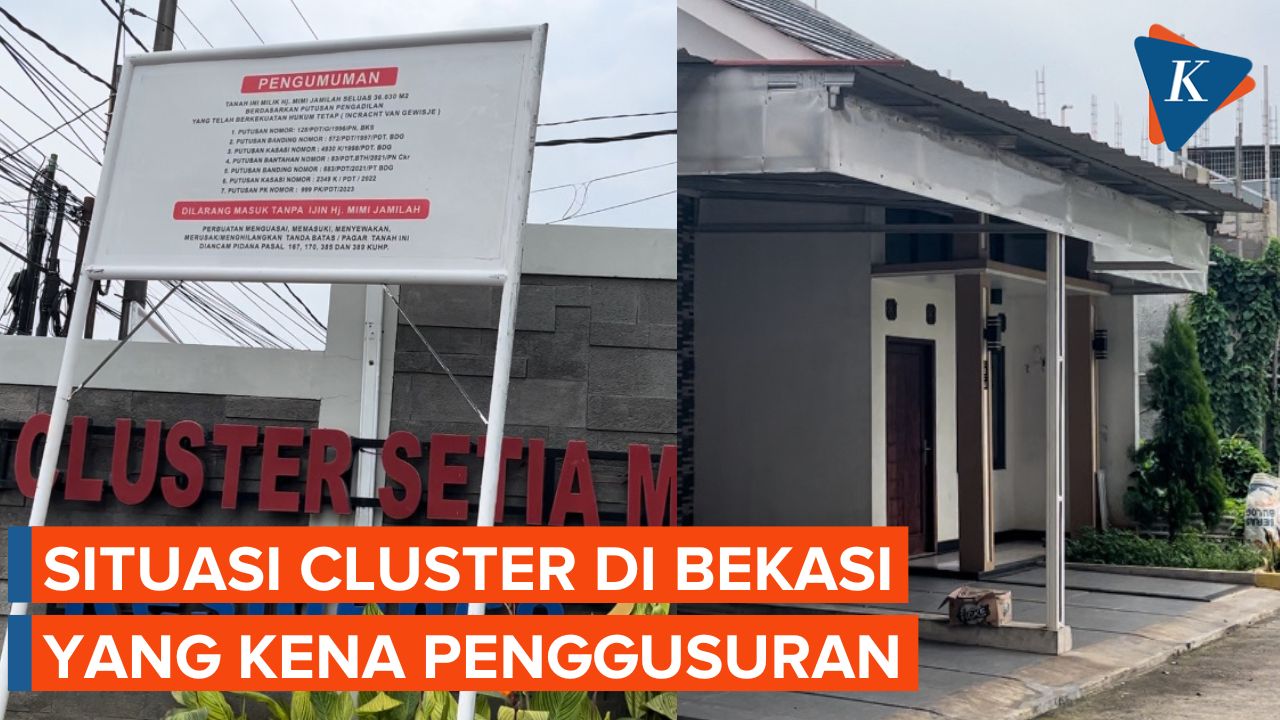 Video: Penampakan Rumah Cluster di Tambun Bekasi yang Kena Gusur ...