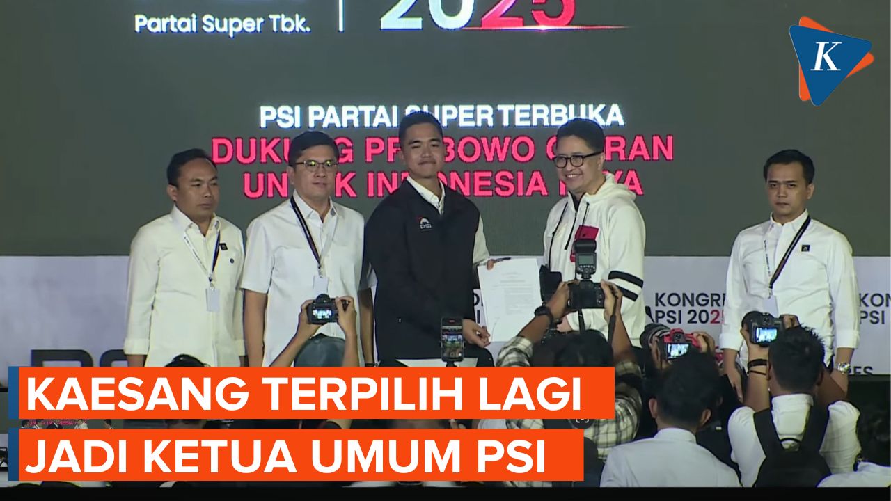 Video: Kaesang Resmi Terpilih Lagi Jadi Ketua Umum PSI