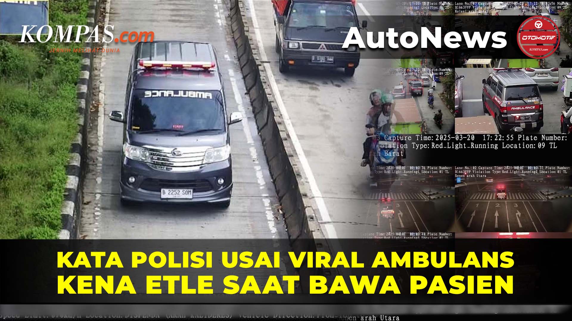 Video: Viral Ambulans Kena ETLE Saat Bawa Pasien, Ini Kata Polisi