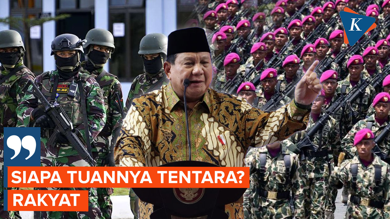 Video: Ingatkan Tentara Setia Kepada Rakyat, Prabowo: Tuannya Tentara ...