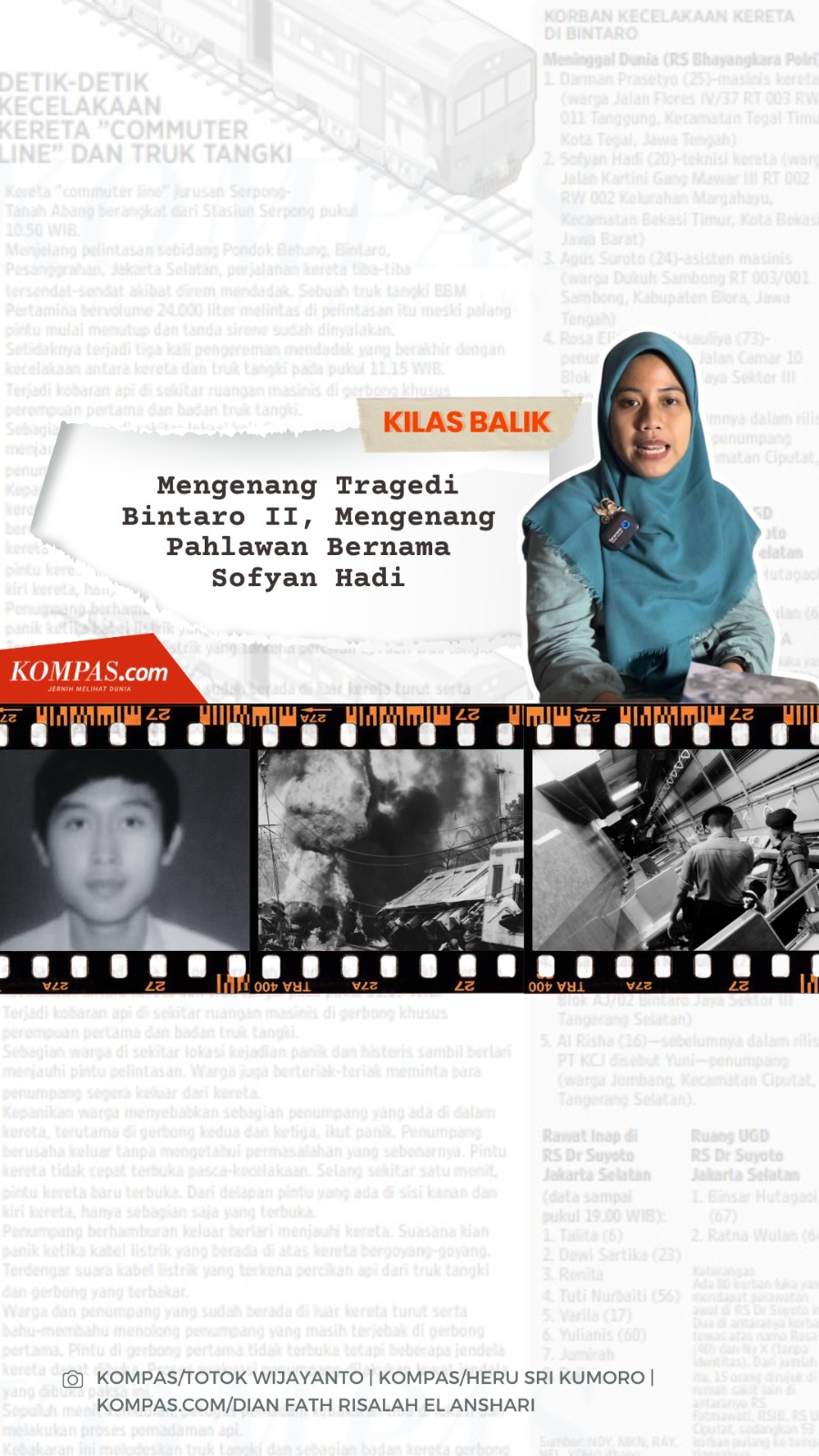 Mengenang Tragedi Bintaro II, Mengenang Pahlawan Bernama Sofyan Hadi