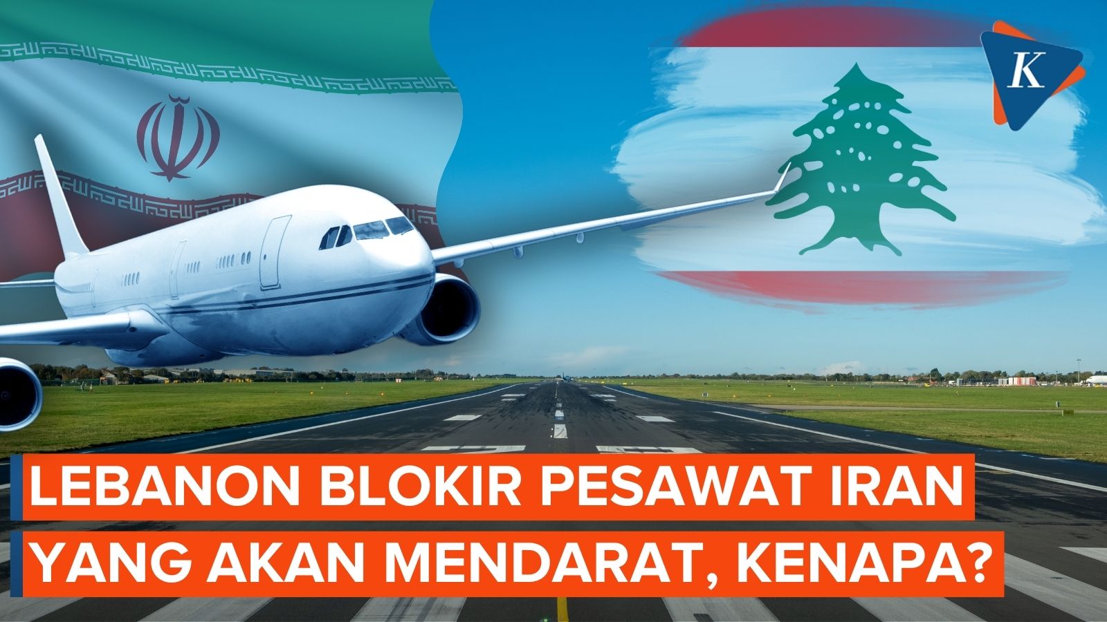 Video: Lebanon Blokir Pesawat Iran yang Akan Mendarat di Beirut, Ada Apa?
