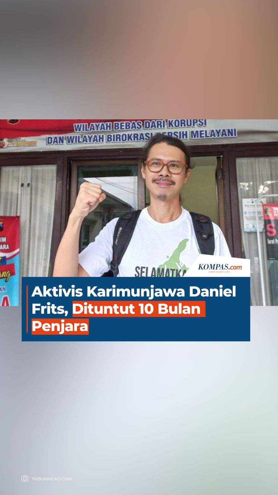 Aktivis Karimunjawa Daniel Frits, Dituntut 10 Bulan Penjara