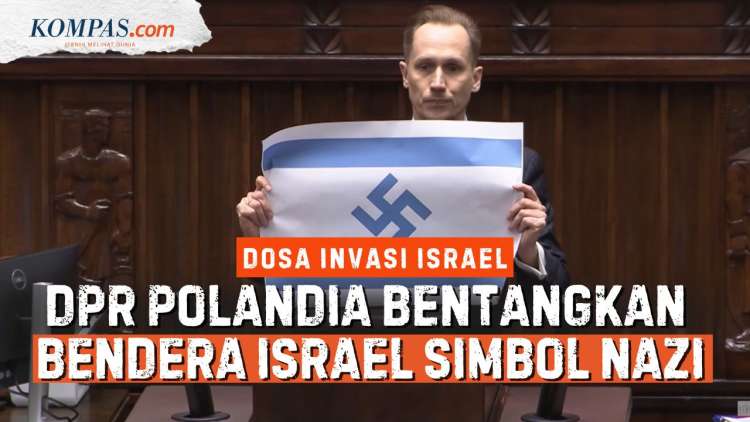 Bentangkan Bendera Israel dengan Simbol Terlarang, Anggota DPR Polandia ...