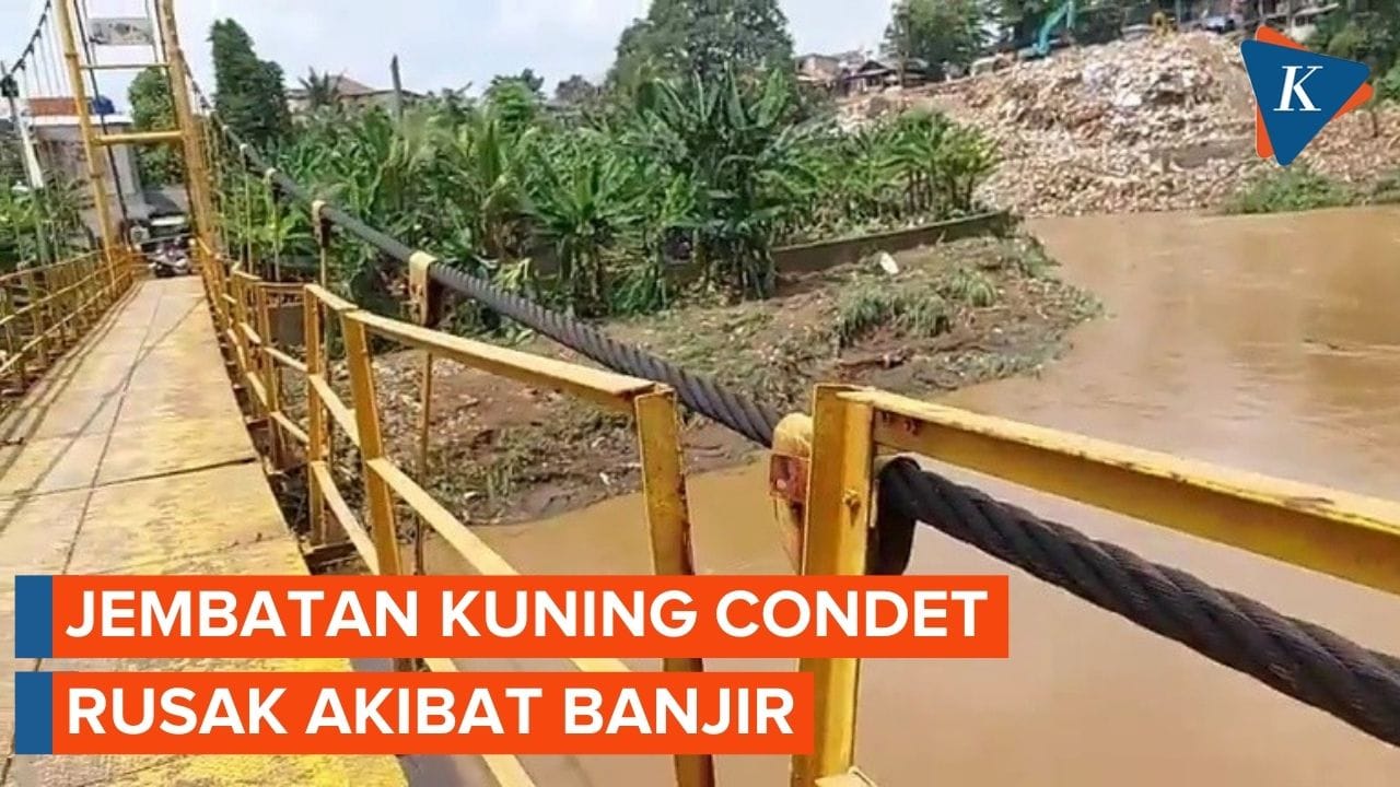 Video: Jembatan Kuning Condet Rusak akibat Diterjang Banjir, tapi Masih ...
