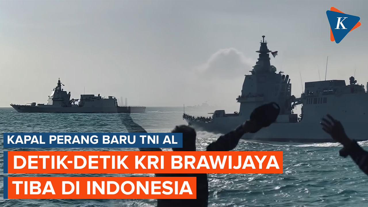 Video: Kapal Perang Baru TNI AL! Momen KRI Brawijaya-320 Tiba di Indonesia