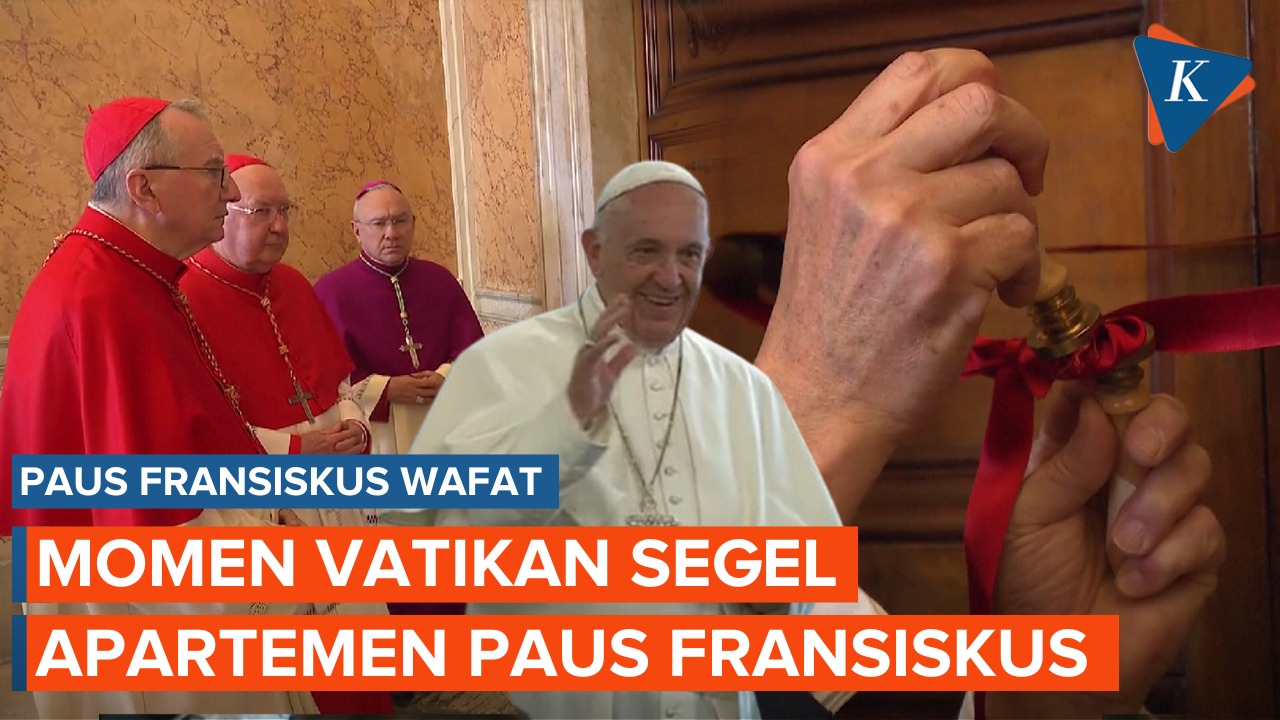 Video: Momen Penyegelan Pintu Apartemen Tempat Mendiang Paus Fransiskus Tinggal