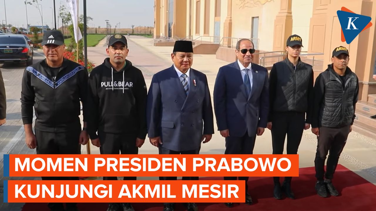 Momen Prabowo dan Presiden El Sisi Mendadak Kunjungi Akmil Mesir, Tinjau Pacuan Kuda