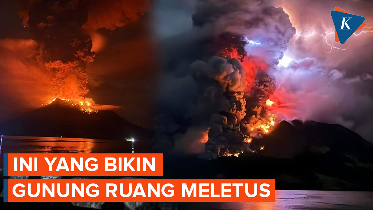 “Tertidur” 22 Tahun Gunung Ruang Meletus, Apa Penyebabnya? Ini Penjelasan PVMBG