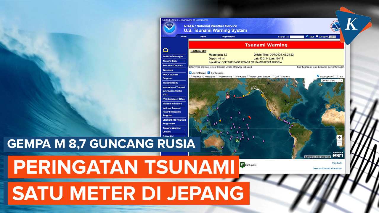 Video: Rusia Diguncang Gempa M 8.7 Picu Peringatan Tsunami di Jepang