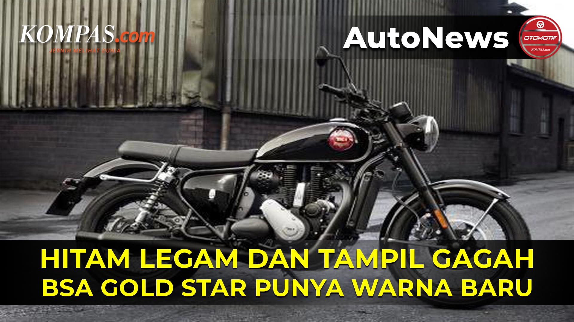 BSA Gold Star Hitam Legam, Buat Tampilan Gagah