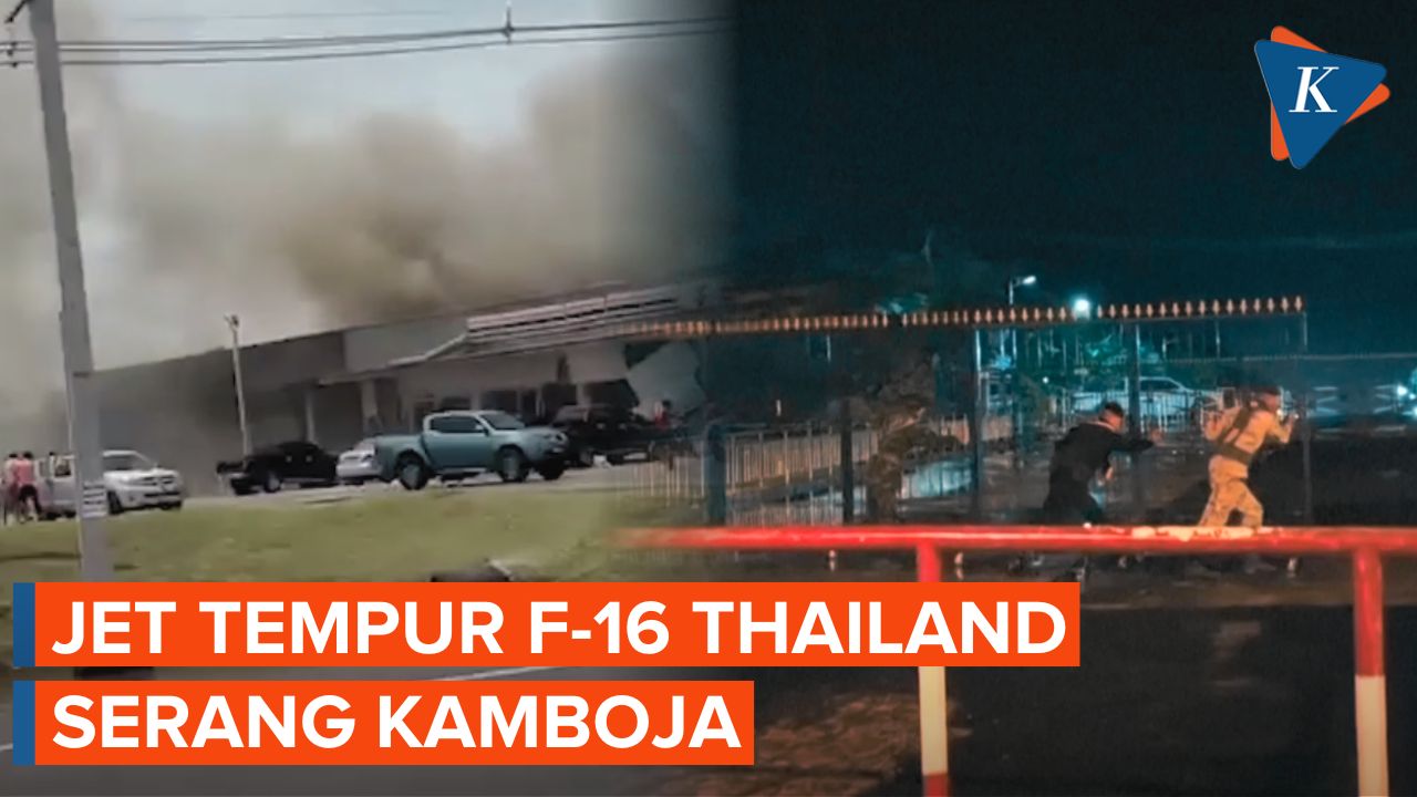 Video: Jet Tempur F-16 Thailand Siaga di Perbatasan! Serang Kamboja Bom, Daerah Sengketa