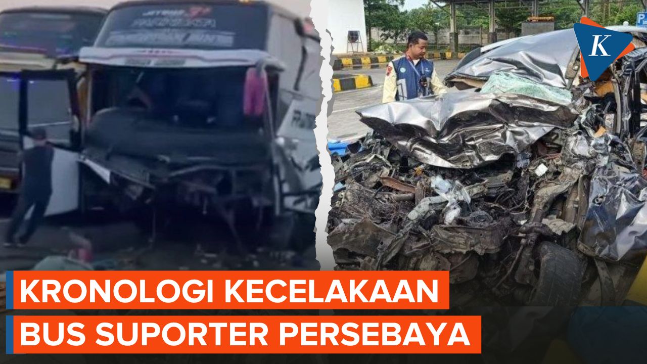 Kronologi Kecelakaan Bus Suporter Persebaya dengan Honda BR-V Lawan Arah, 1 Orang Tewas