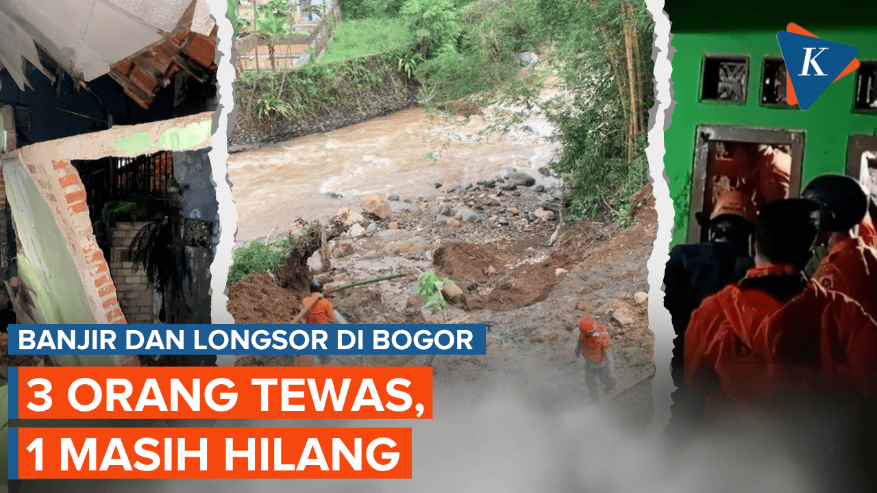 Video: Banjir dan Longsor Terjang Puncak Bogor, 3 Orang Tewas