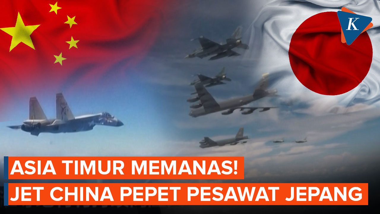 Video: Ketegangan Asia Timur Meningkat, Jet China Pepet Pesawat Jepang
