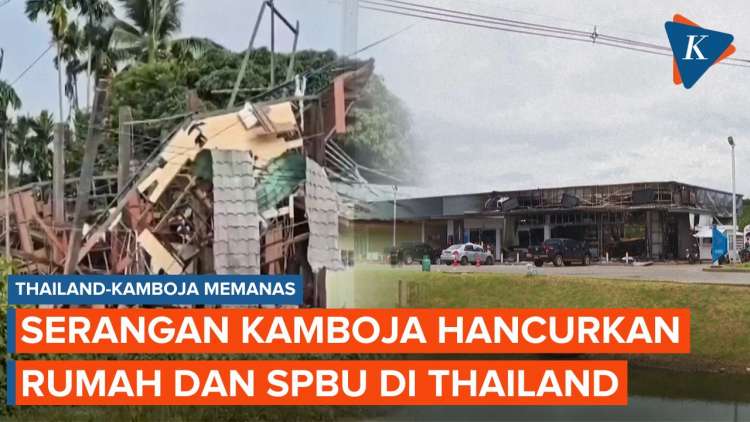 Potret Kerusakan di Thailand akibat Serangan Kamboja, Rumah Warga dan ...