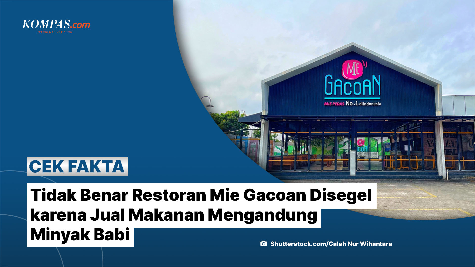 Tidak Benar Restoran Mie Gacoan Disegel karena Jual Makanan Mengandung ...