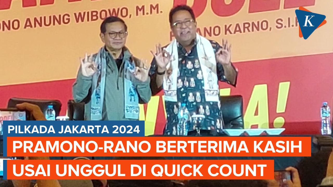 Video: Keterangan Pramono-Rano Usai Unggul di Quick Count Pilkada Jakarta