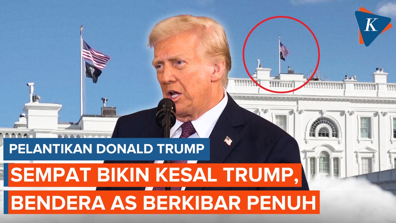 Sempat Dikeluhkan Trump, Bendera AS Akhirnya Berkibar Satu Tiang Penuh ...