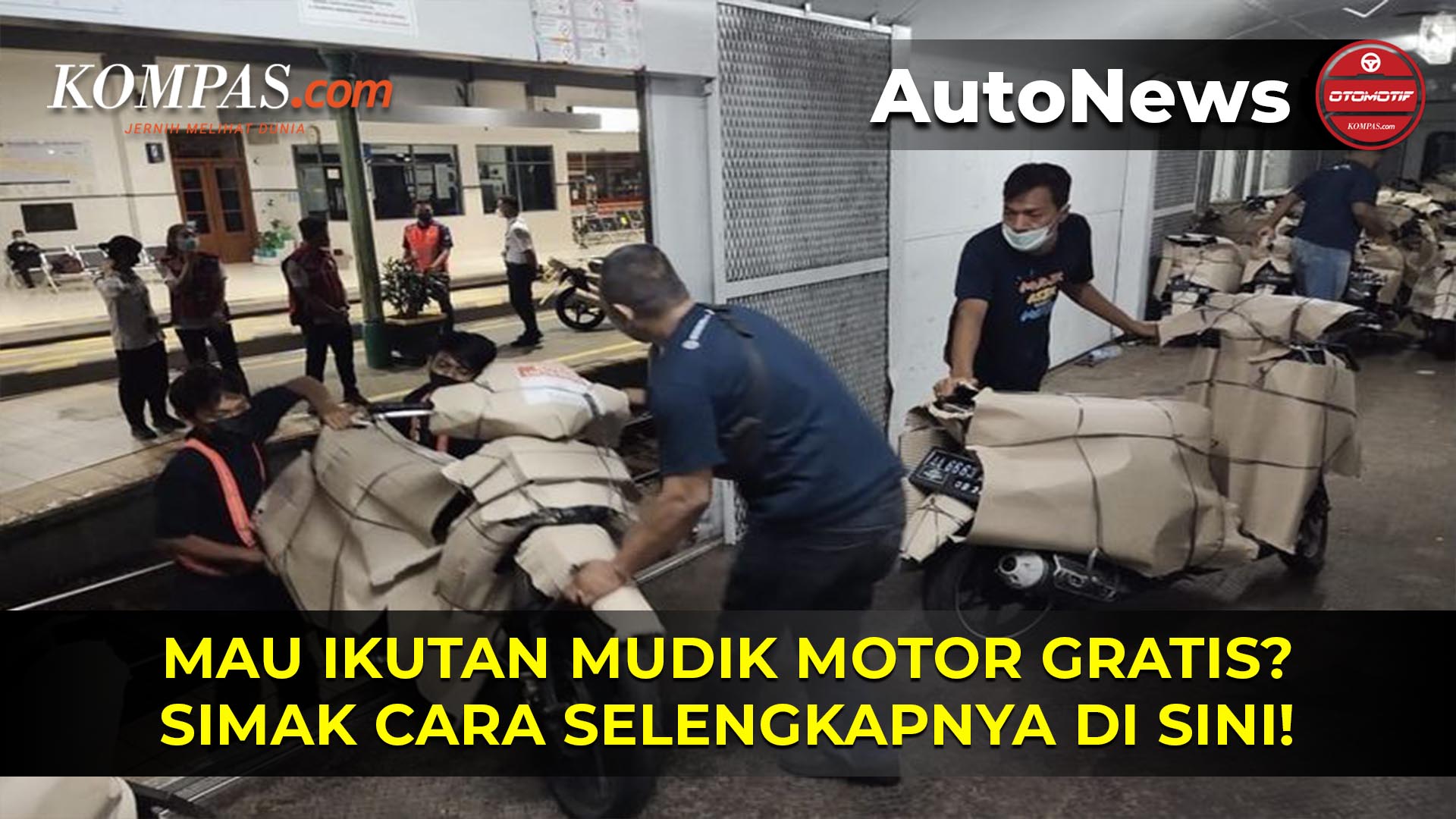 Begini Cara Daftar Mudik Motor Gratis dengan Kereta Api