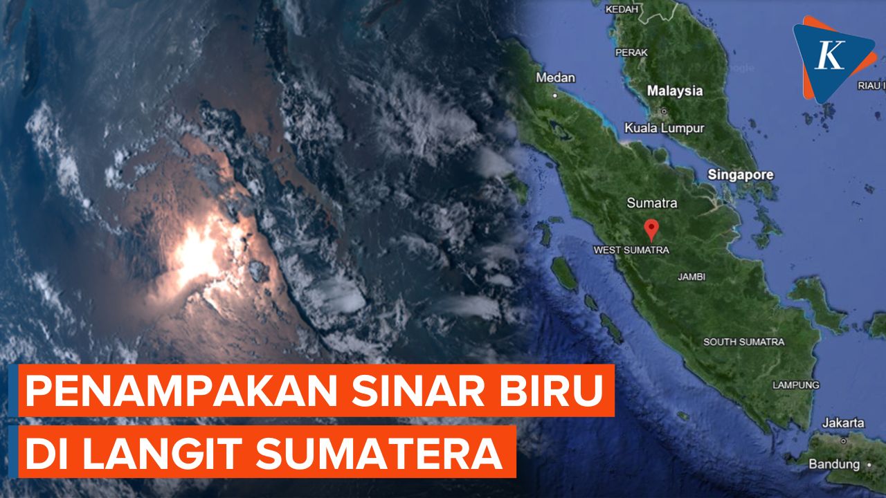 Video: Ada Sinar Biru Refleksi Matahari di Dekat Langit Sumatera ...