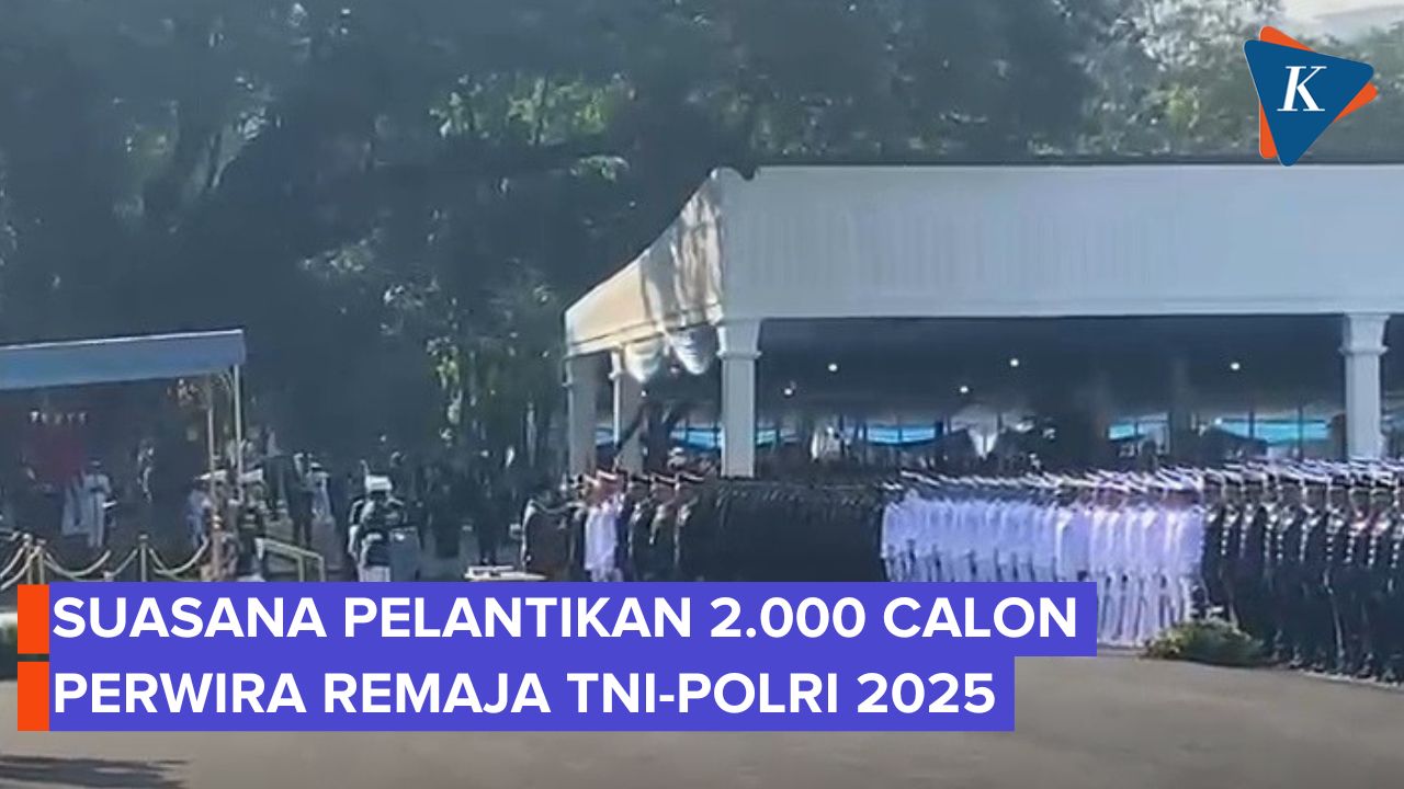 Video: Suasana Pelantikan 2.000 Calon Perwira Remaja TNI-Polri 2025 di ...