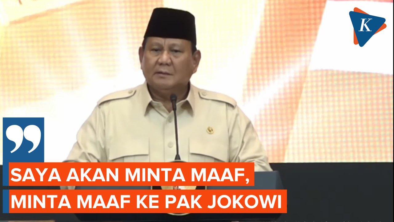 Prabowo Mau Temui Jokowi dan Minta Maaf, Kenapa?