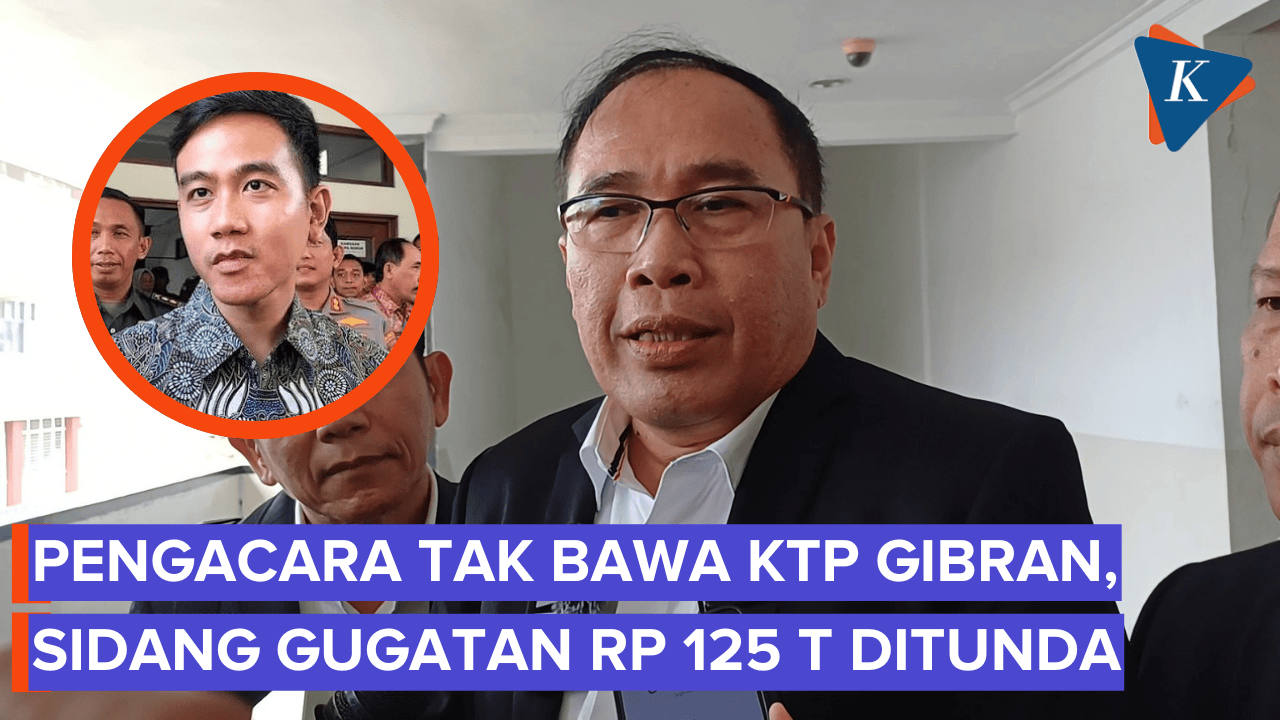 Kuasa Hukum Tak Bawa Fotokopi KTP Gibran, Sidang Gugatan Rp 125 Triliun Ditunda Lagi