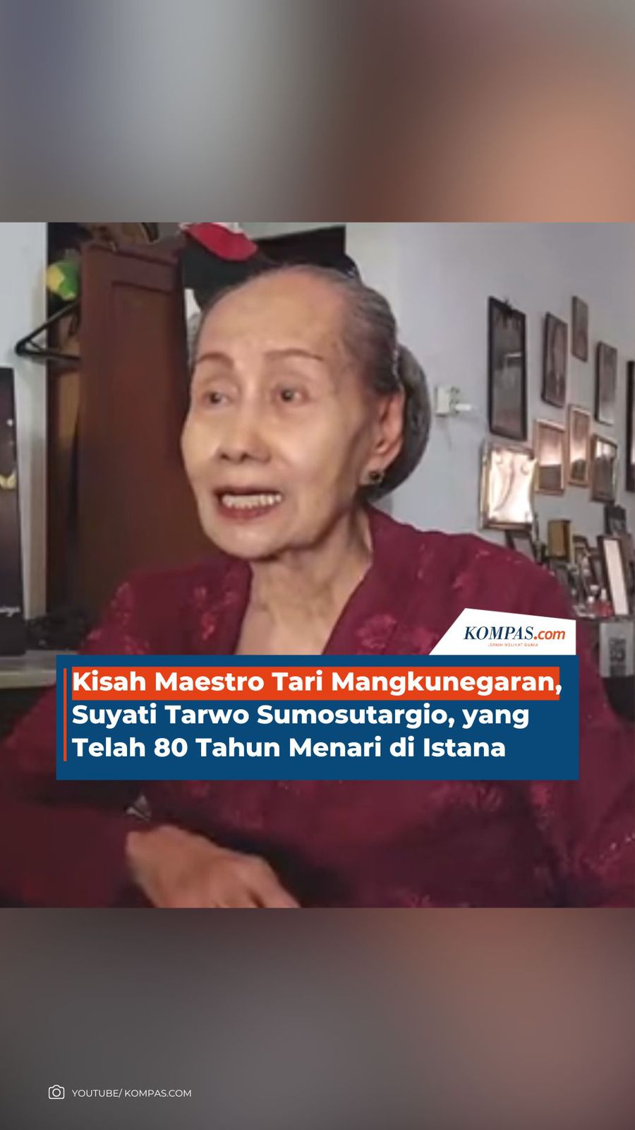 Video: Kisah Maestro Tari Mangkunegaran, Suyati Tarwo Sumosutargio, yang Telah 80 Tahun Menari ...