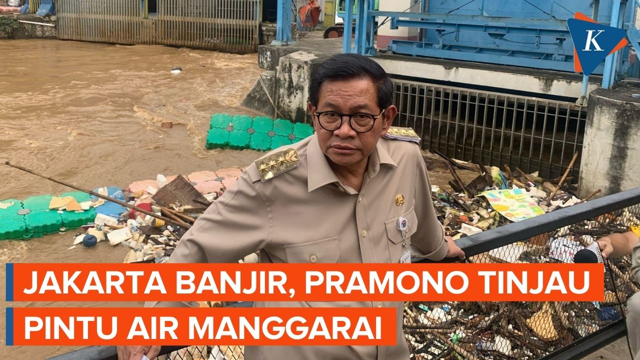 Video: Pramono Tinjau Pintu Air Manggarai Saat Banjir Jakarta