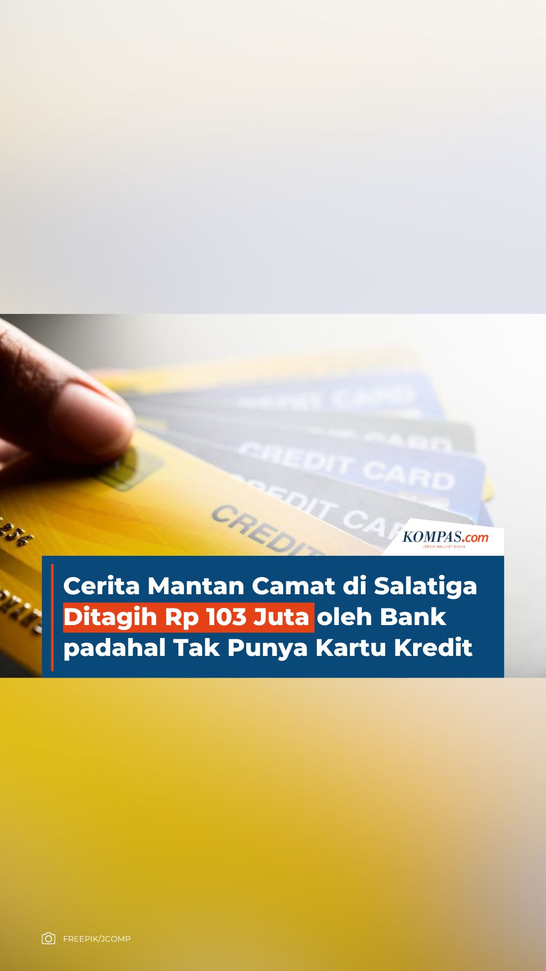 Cerita Mantan Camat di Salatiga Ditagih Rp 103 Juta oleh Bank padahal Tak Punya Kartu Kredit