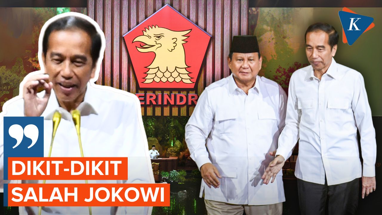 [FULL] Pidato Jokowi di HUT Gerindra: Puja-puji Prabowo