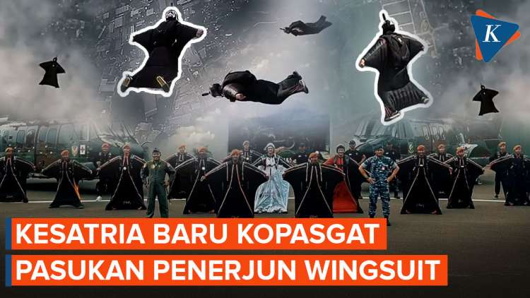 Video: Mengenal Satuan Baru Kopasgat, Regu Penerjun Bersayap Wingsuit