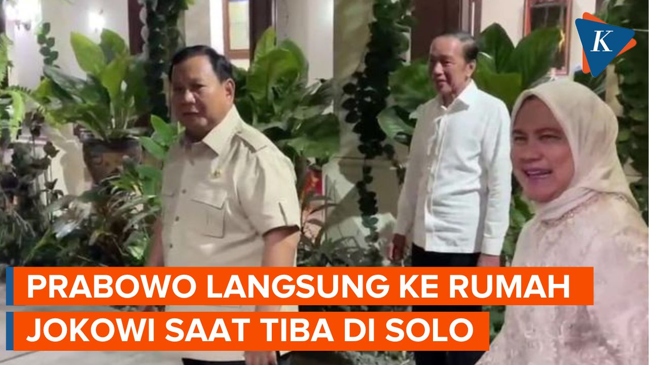 Video: Prabowo Langsung Temui Jokowi Setibanya di Solo