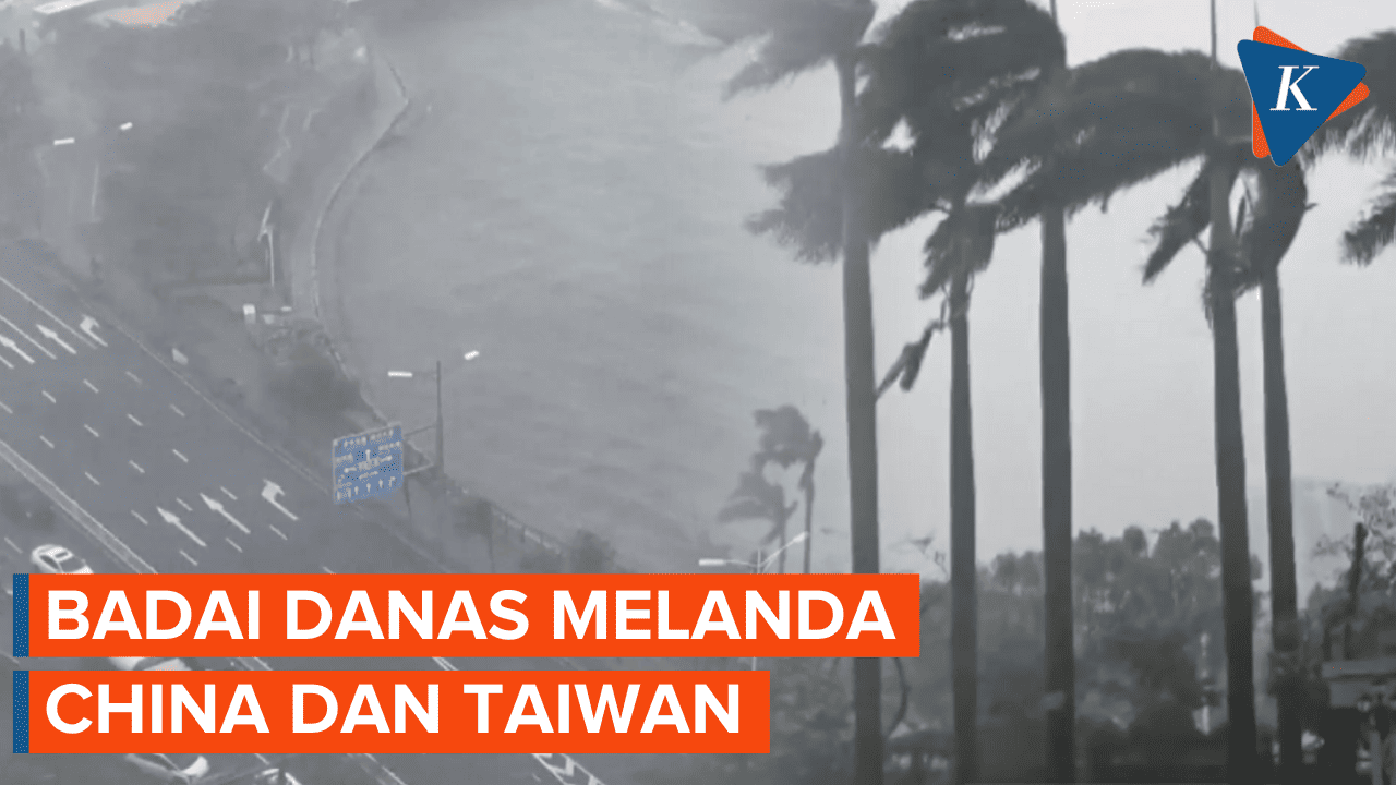 Video: Penampakan Ganasnya Topan Danas di China dan Taiwan