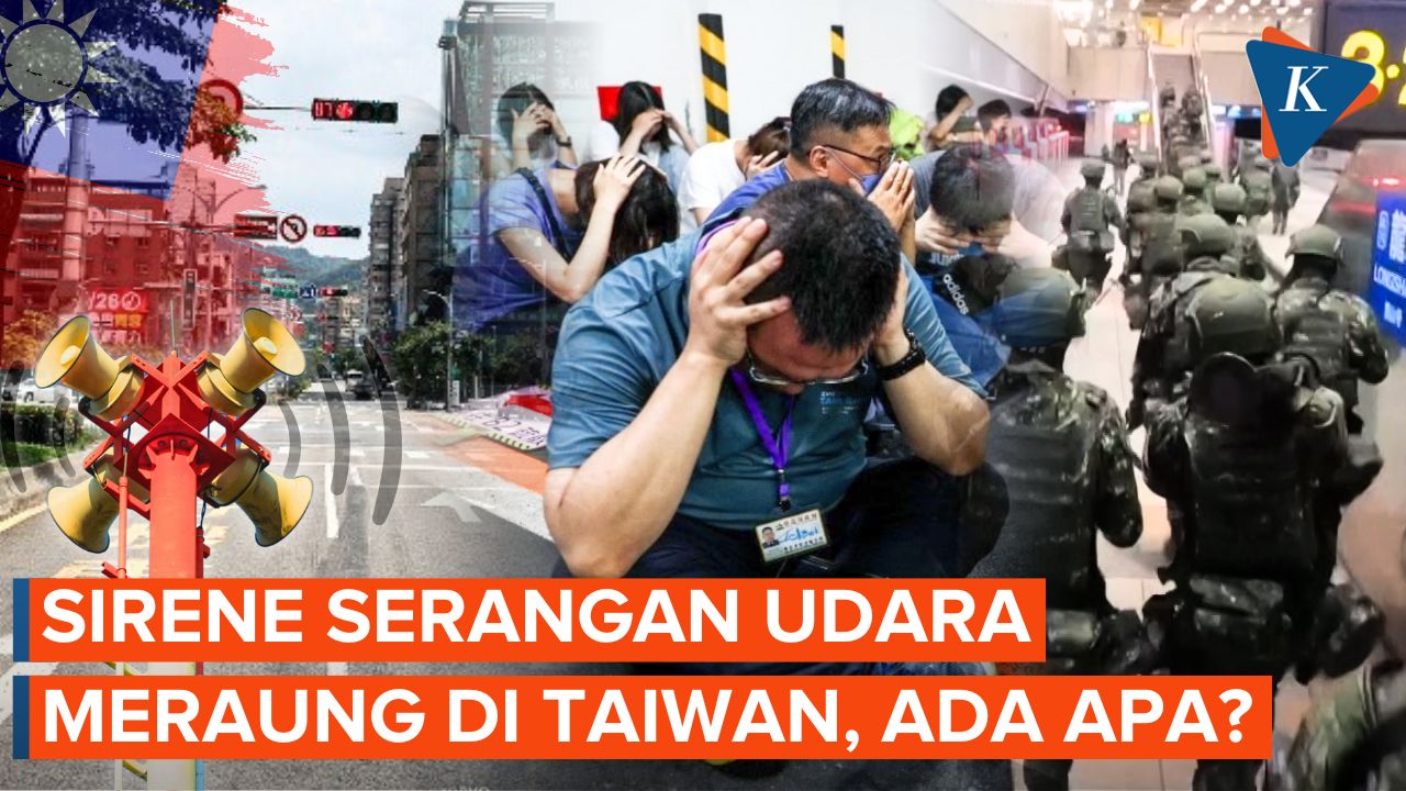 Video: Sirene Peringatan Meraung di Taiwan dan Setop Aktivitas Warga ...