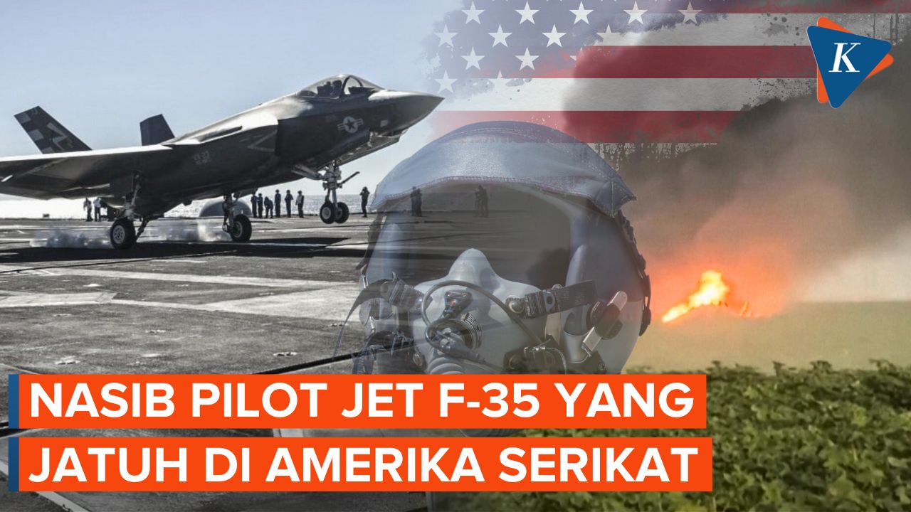 Video: Begini Nasib Pilot Jet Tempur Siluman F-35 yang Jatuh di ...