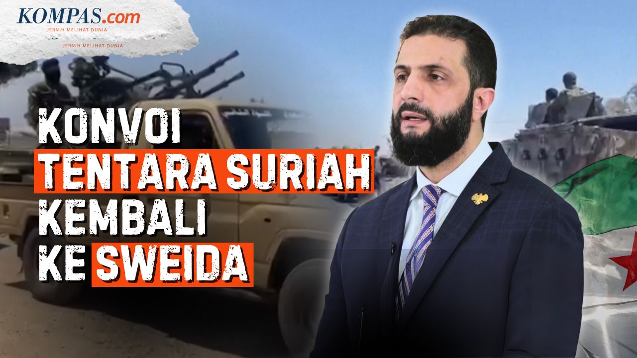Konvoi Tentara Suriah Kembali ke Sweida usai Pimpinan Druze Ingkari ...