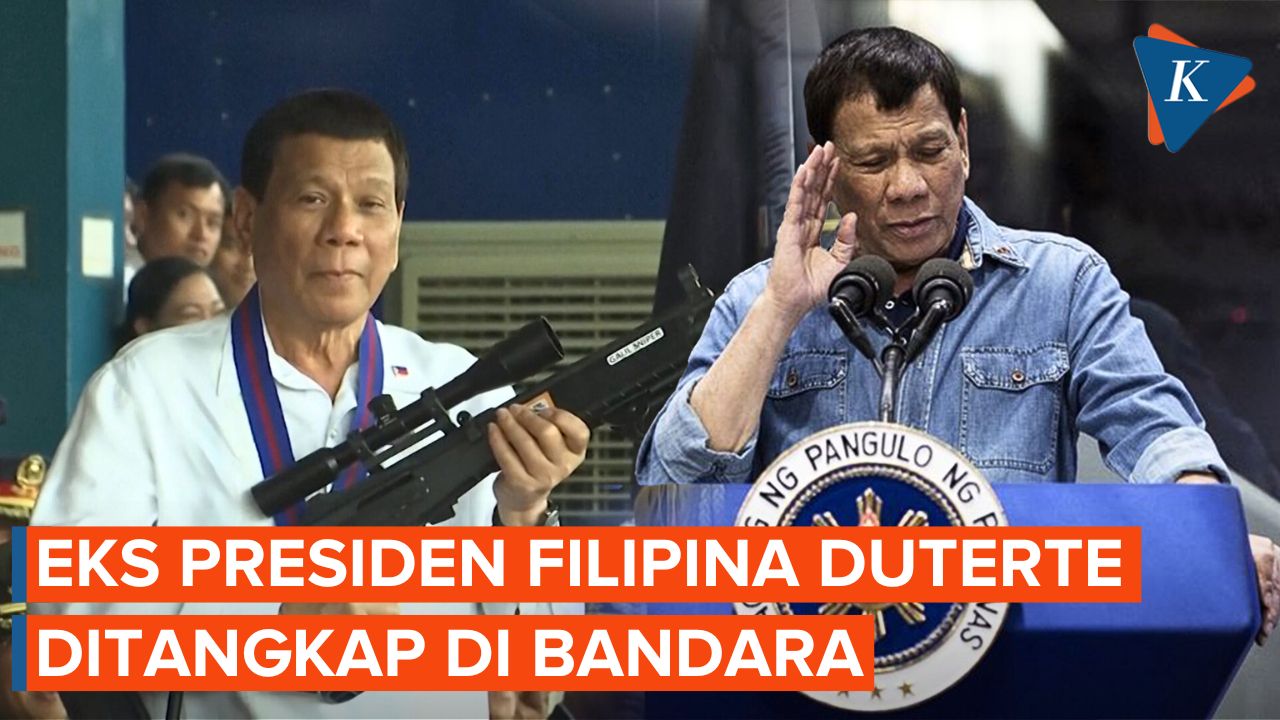 Mantan Presiden Filipina Rodrigo Duterte Ditangkap Polisi di Bandara ...
