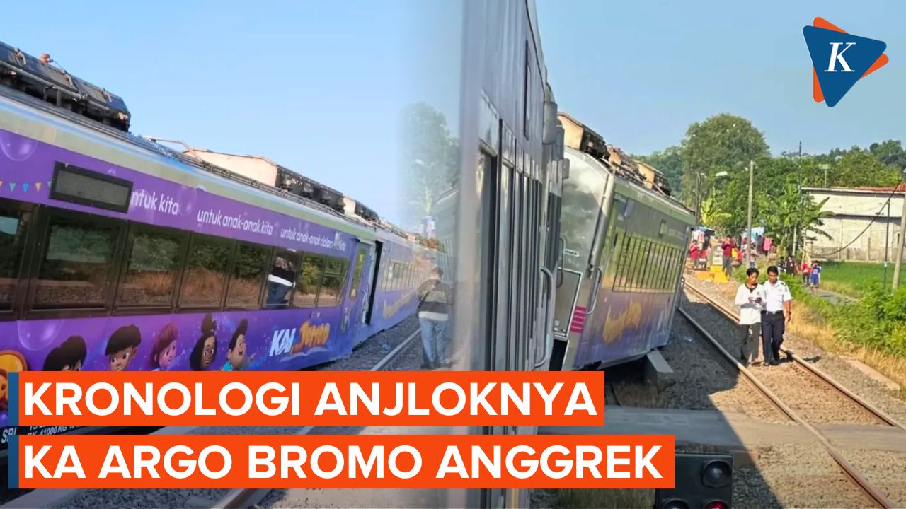 Video: Kereta Api Argo Bromo Anggrek Anjlok di Stasiun Pegadenbaru ...