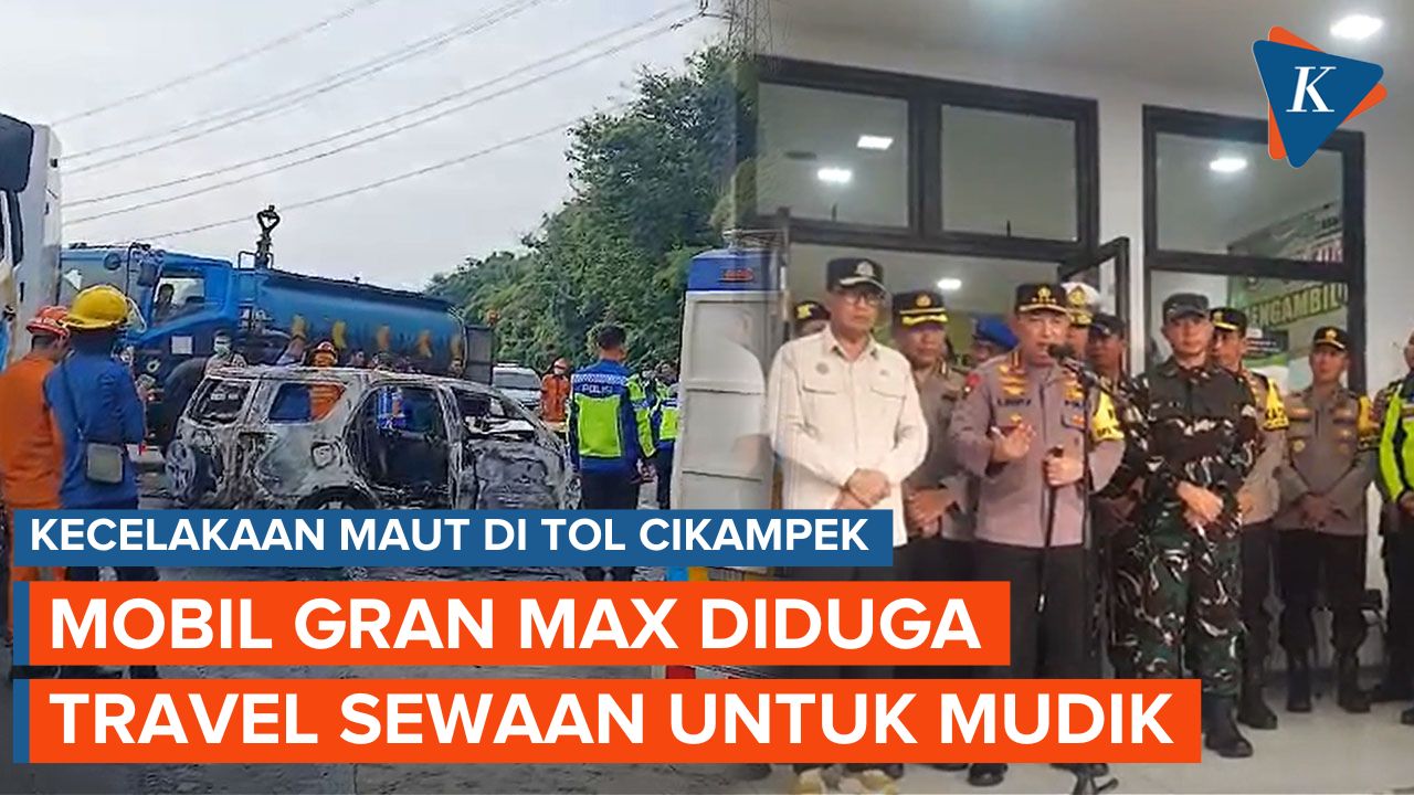 Mobil Gran Max yang Kecelakaan dan Terbakar di Tol Cikampek Diduga Travel untuk Mudik
