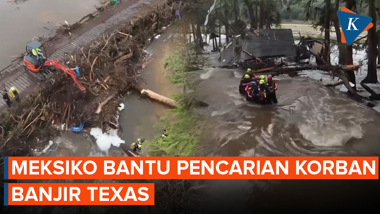 Video: Update Banjir Texas, Meksiko Bantu Pencarian, Korban Tewas Capai 121 Orang
