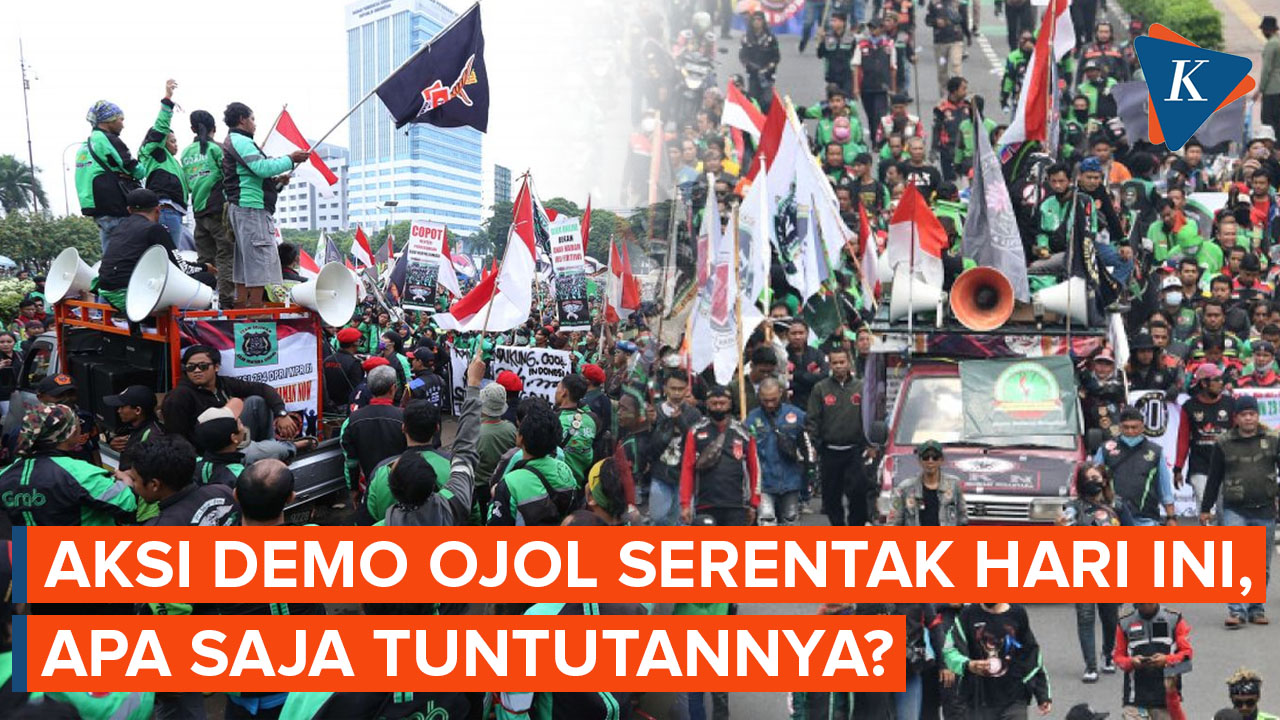 Video: Apa Saja Tuntutan Demo Ojol yang Serentak Digelar di 14 Kota dari Jakarta hingga Surabaya ...