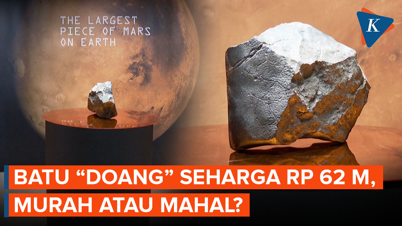 Batu asal Mars Dilelang, Harganya Rp 64 Miliar