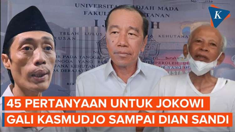 45 Pertanyaan soal Ijazah Jokowi, dari Unggahan Dian Sandi sampai ...