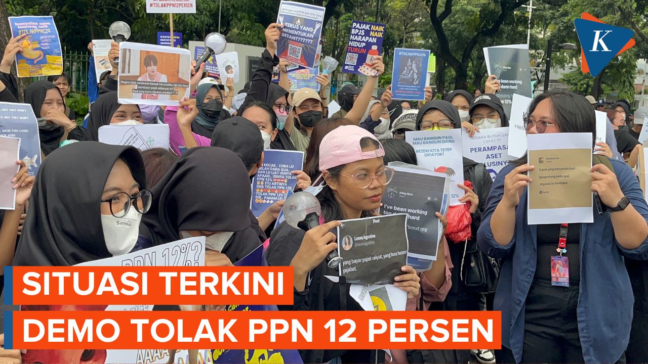 Video: Situasi Terkini Demo Tolak PPN 12 Persen di Dekat Istana Negara